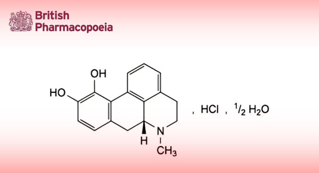 Apomorphine Hydrochloride Hemihydrate - Definition, Characters ...