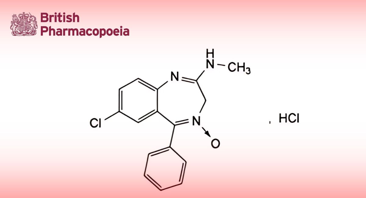 Chlordiazepoxide Hydrochloride - Definition, Characters - British ...