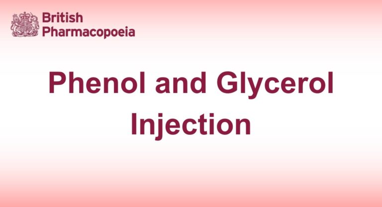 Phenol and Glycerol Injection - Definition, Characters - British ...