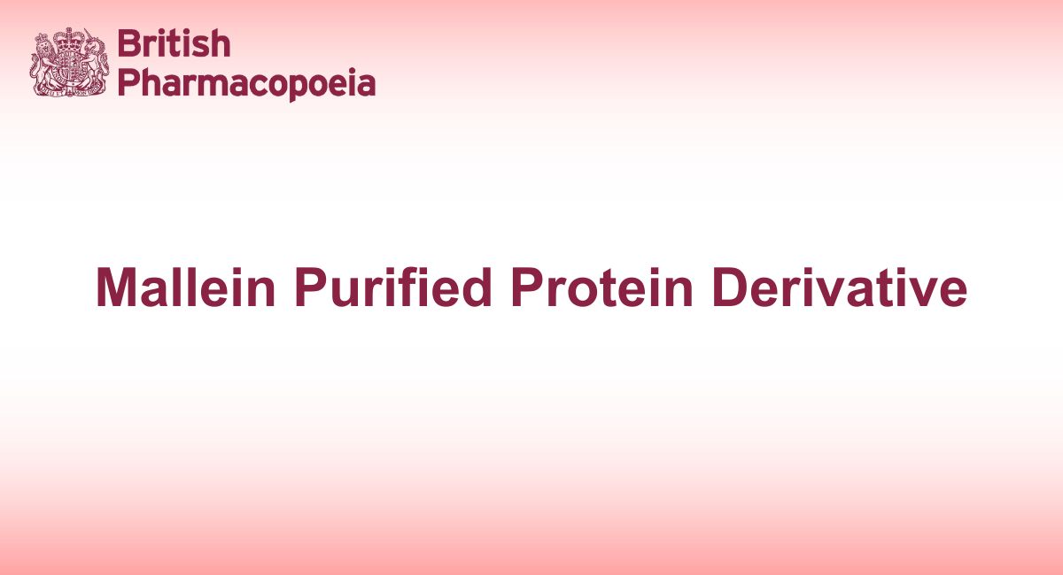 Mallein Purified Protein Derivative - Definition, Characters - British ...