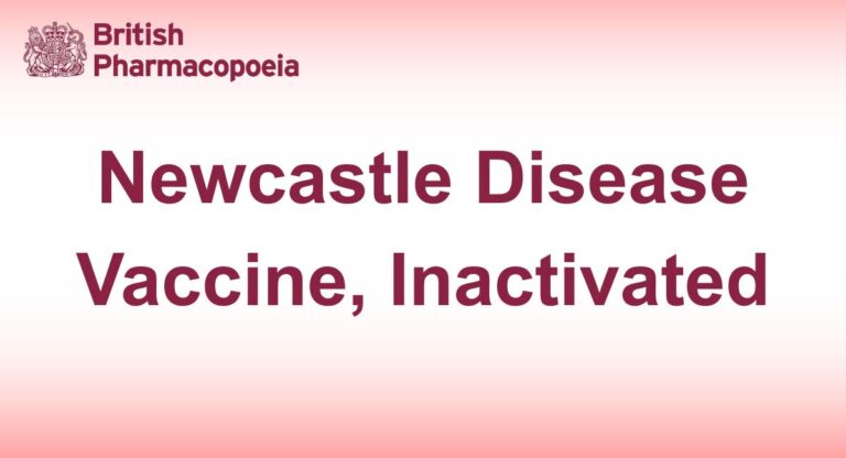 Newcastle Disease Vaccine, Inactivated - Definition, Characters ...