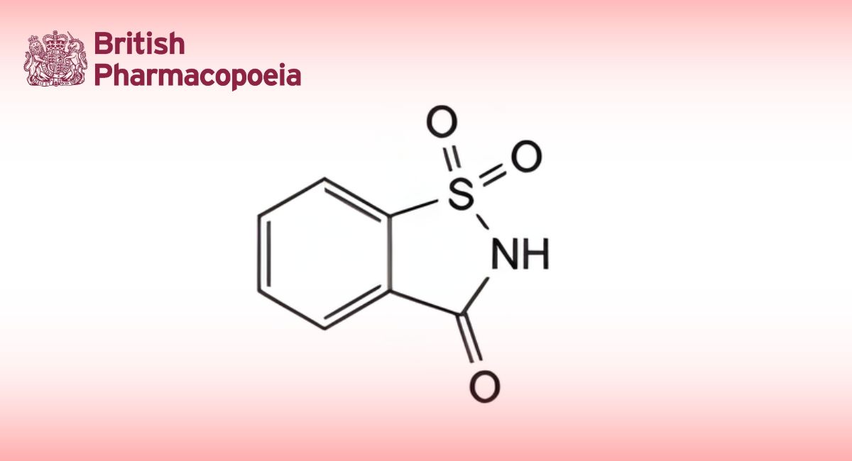 Saccharin - Definition, Characters - British Pharmacopeia 2025