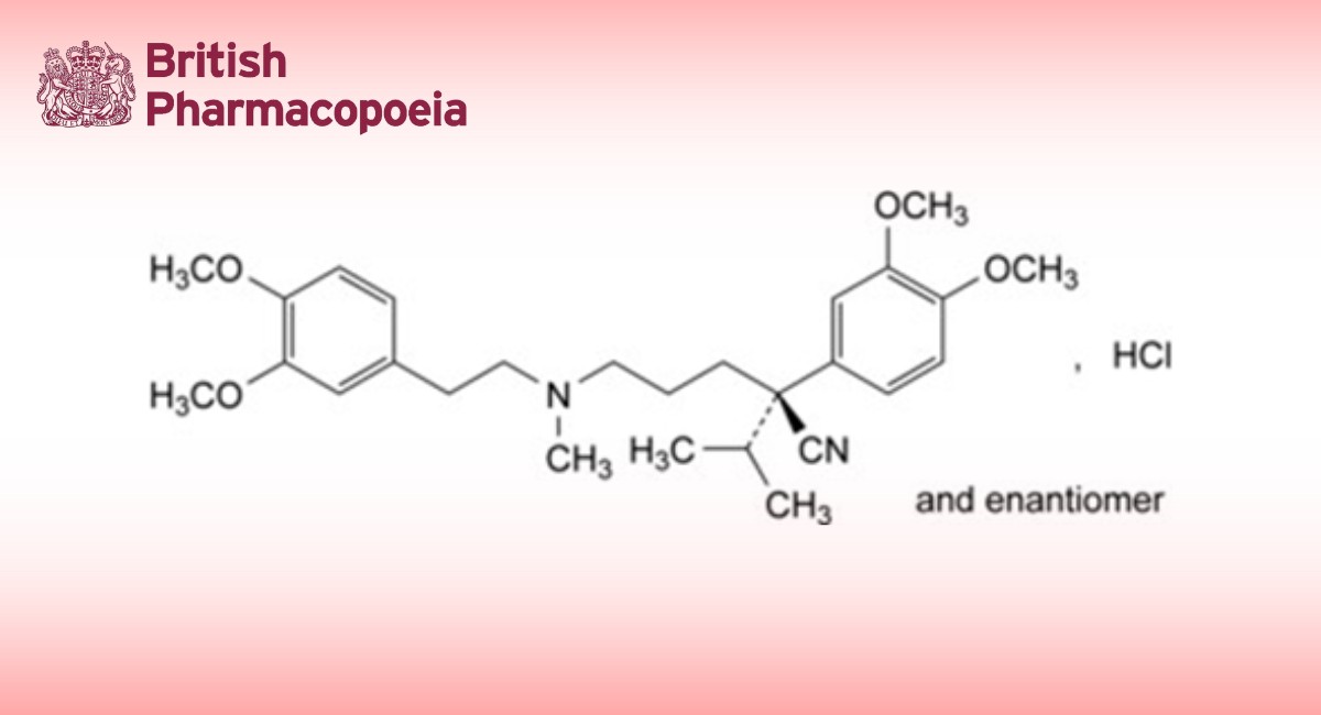 Verapamil Hydrochloride - Definition, Characters - British Pharmacopeia ...