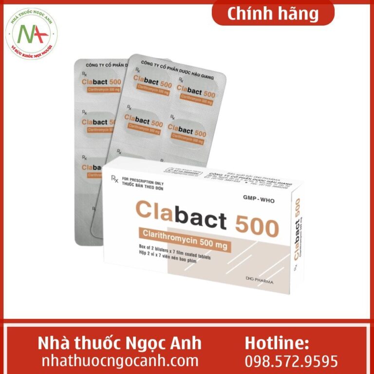 Thuốc Clabact 500 là thuốc gì, có tác dụng gì, giá bao nhiêu, mua ở đâu
