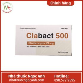 Thuốc Clabact 500 là thuốc gì, có tác dụng gì, giá bao nhiêu, mua ở đâu
