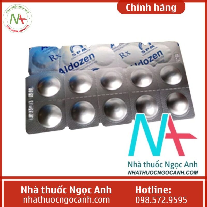 [CHÍNH HÃNG] Thuốc Aldozen: Công dụng, liều dùng, giá bán