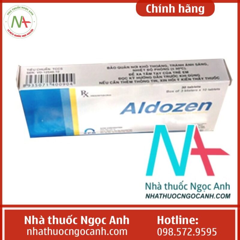 [CHÍNH HÃNG] Thuốc Aldozen: Công dụng, liều dùng, giá bán