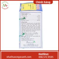 Thuốc Boniancol là gì, uống khi nào, giá bao nhiêu, bán ở đâu?