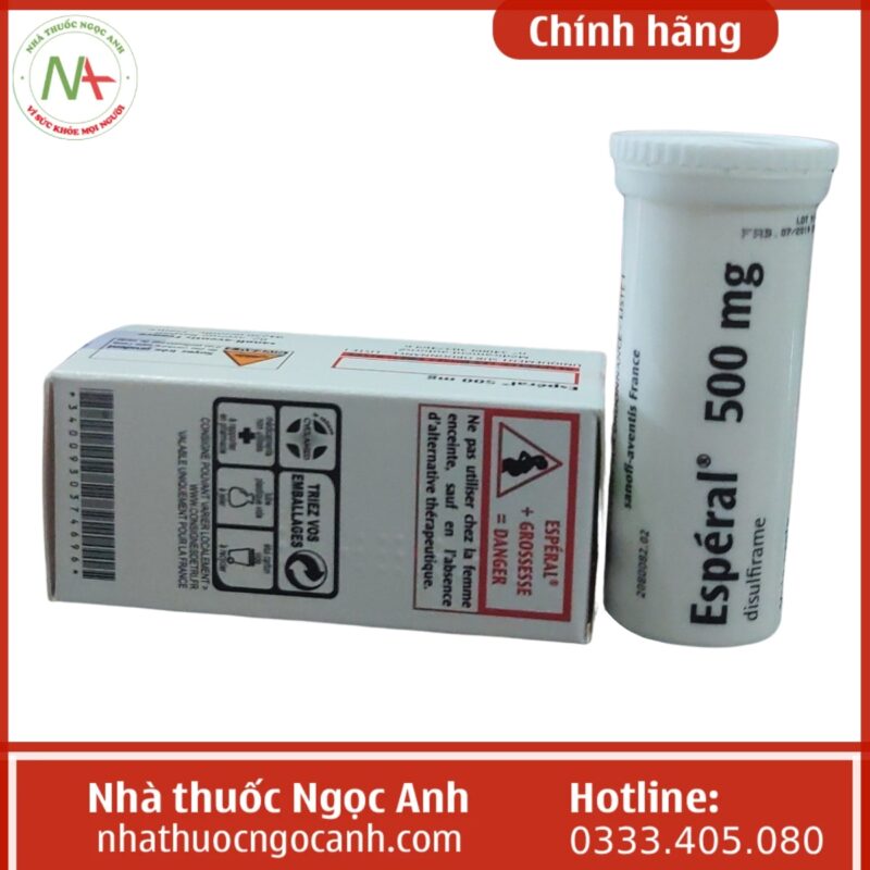 Thuốc cai rượu Esperal disulfiram 500mg mua ở đâu, giá bao nhiêu?