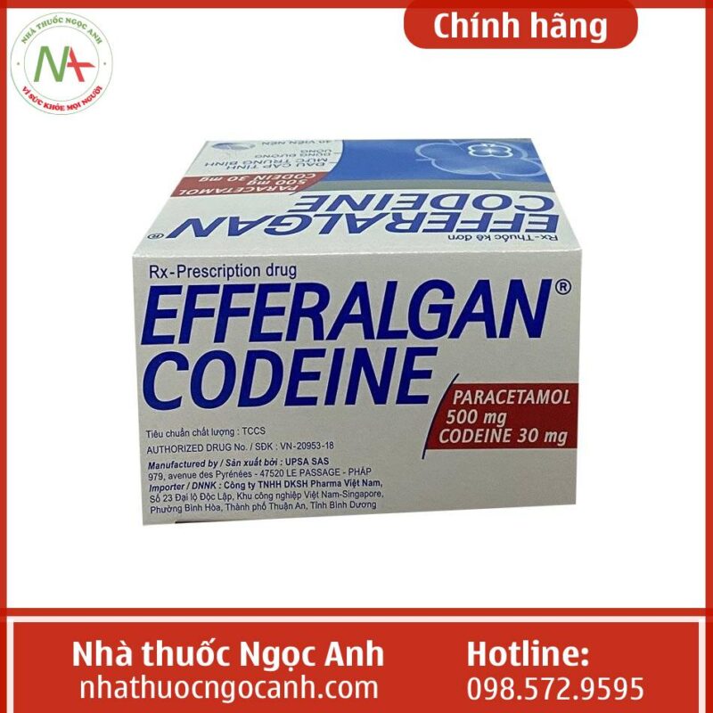 Thuốc Efferalgan Codeine là thuốc gì, giá bao nhiêu, mua ở đâu?