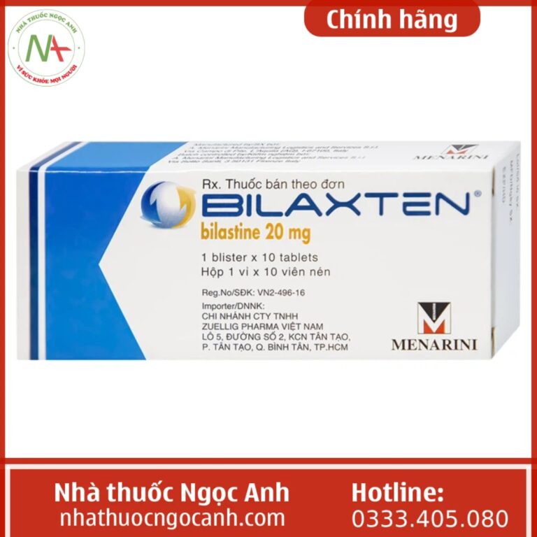 Thuốc Bilaxten Bilastine 20mg là thuốc gì, giá bao nhiêu, mua ở đâu