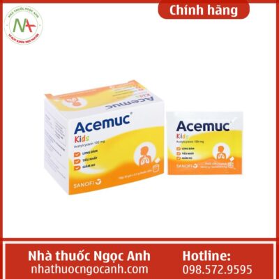 Thuốc ho Acemuc 100mg: Công dụng, liều dùng, giá bán