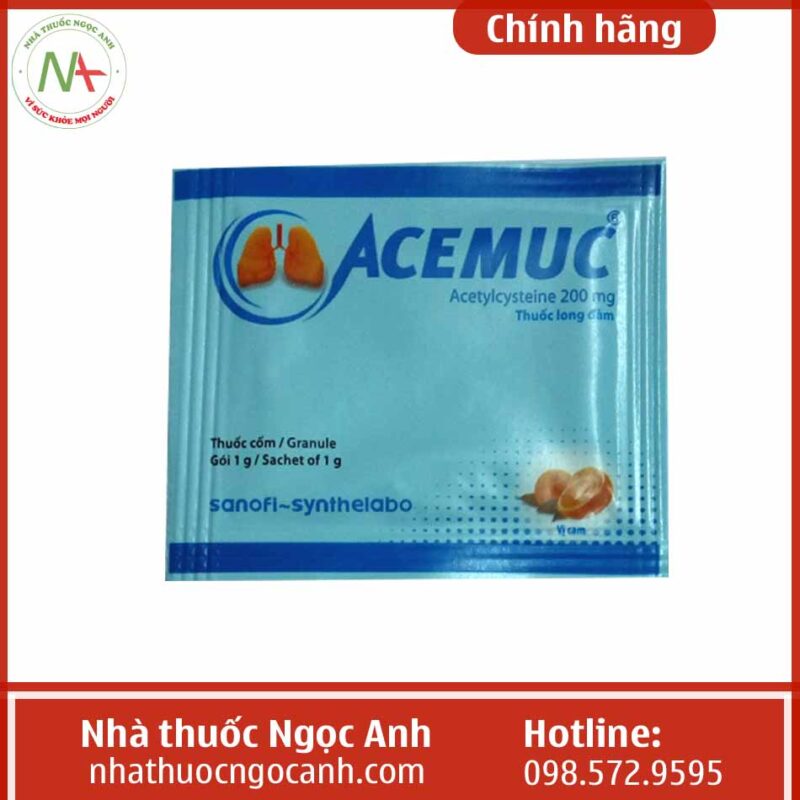 Thuốc Acemuc 200mg gói là thuốc gì, mua ở đâu, giá bao nhiêu?
