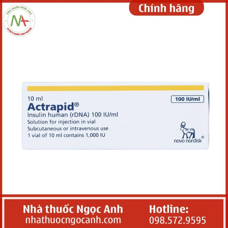 Thuốc Actrapid 1000IU/10ml là thuốc gì, giá bao nhiêu, mua ở đâu
