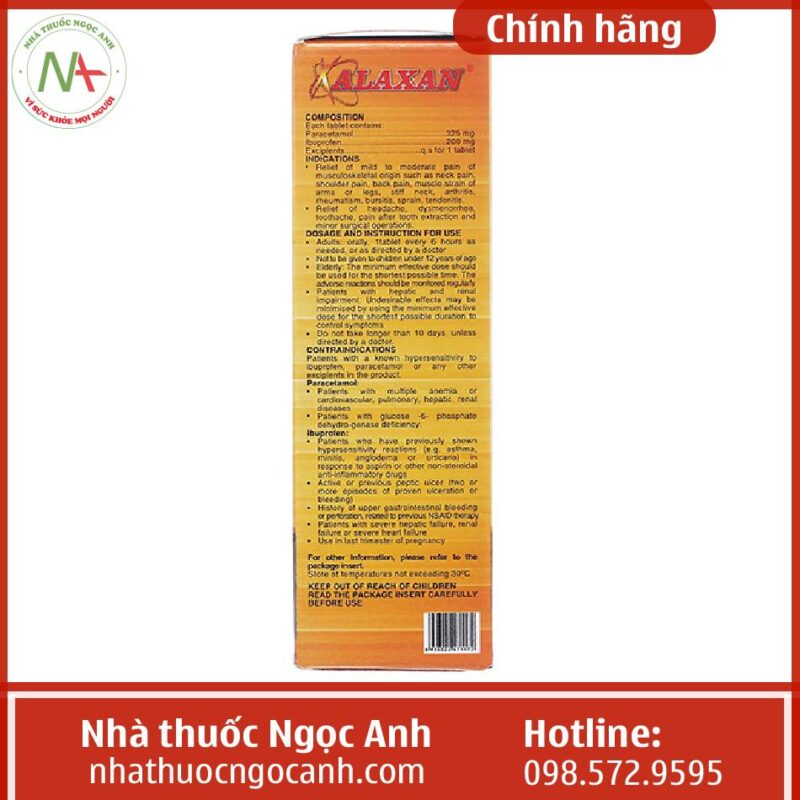 Thuốc Alaxan uống trước hay sau ăn, giá bao nhiêu, mua ở đâu?