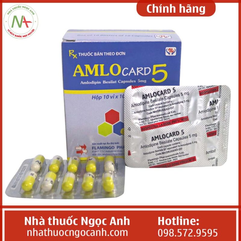 Thuốc Amlocard 5 Flamingo là thuốc gì, giá bao nhiêu, mua ở đâu?