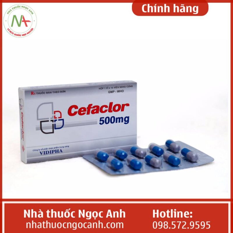 Thuốc Cefaclor 500mg VIDPHA là thuốc gì, giá bao nhiêu, mua ở đâu
