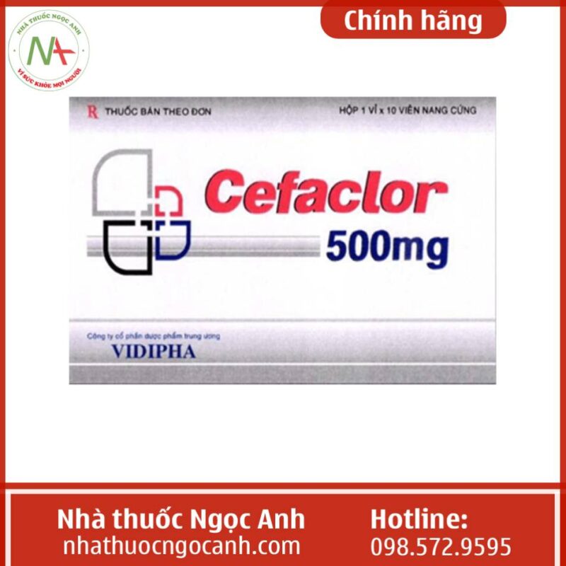 Thuốc Cefaclor 500mg VIDPHA là thuốc gì, giá bao nhiêu, mua ở đâu