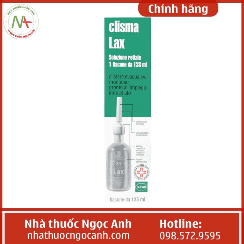 Thuốc Clisma-Lax 133ml có tác dụng gì, giá bao nhiêu, mua ở đâu
