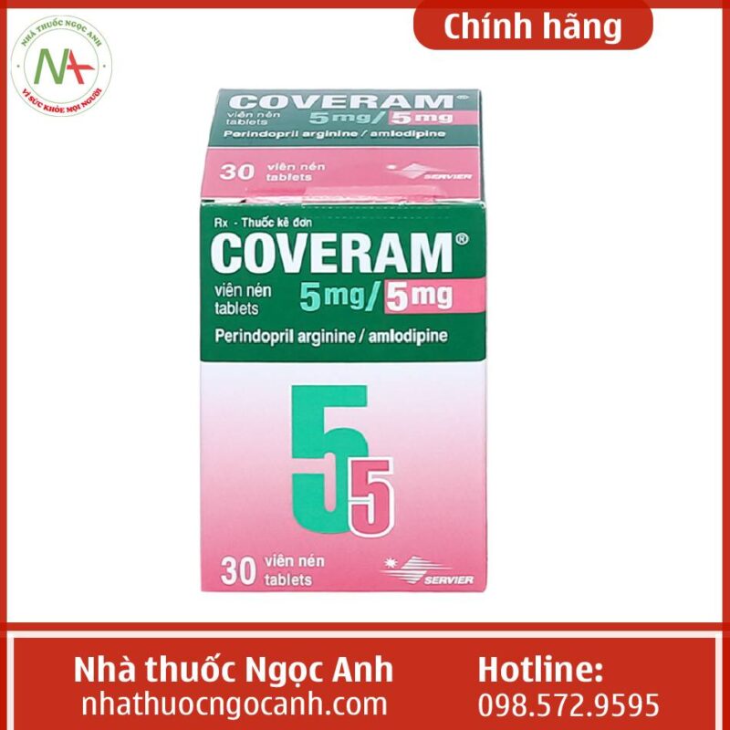 Thuốc Coveram 5mg/5mg tác dụng phụ, giá bao nhiêu, mua ở đâu