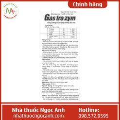 Thuốc Gastrozym là thuốc gì, tác dụng gì, giá bao nhiêu, mua ở đâu