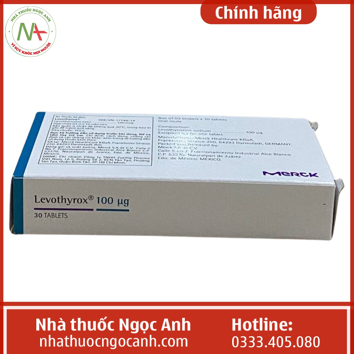 Thuốc tuyến giáp Levothyrox 100µg của Đức giá bao nhiêu, mua ở đâu?