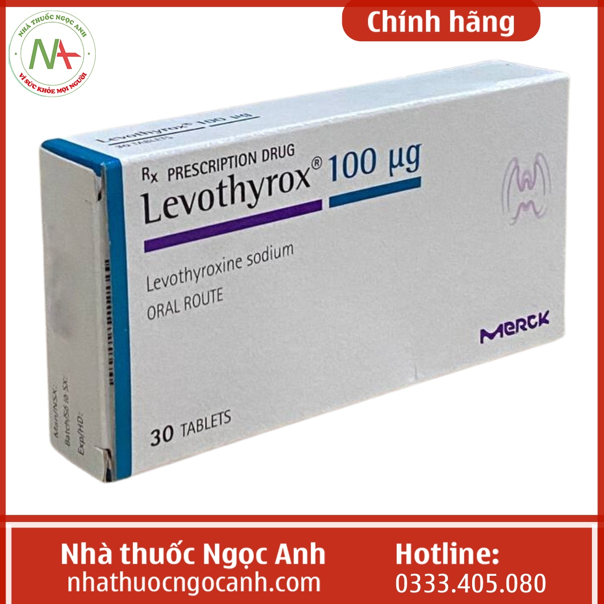 Thuốc tuyến giáp Levothyrox 100µg của Đức giá bao nhiêu, mua ở đâu?