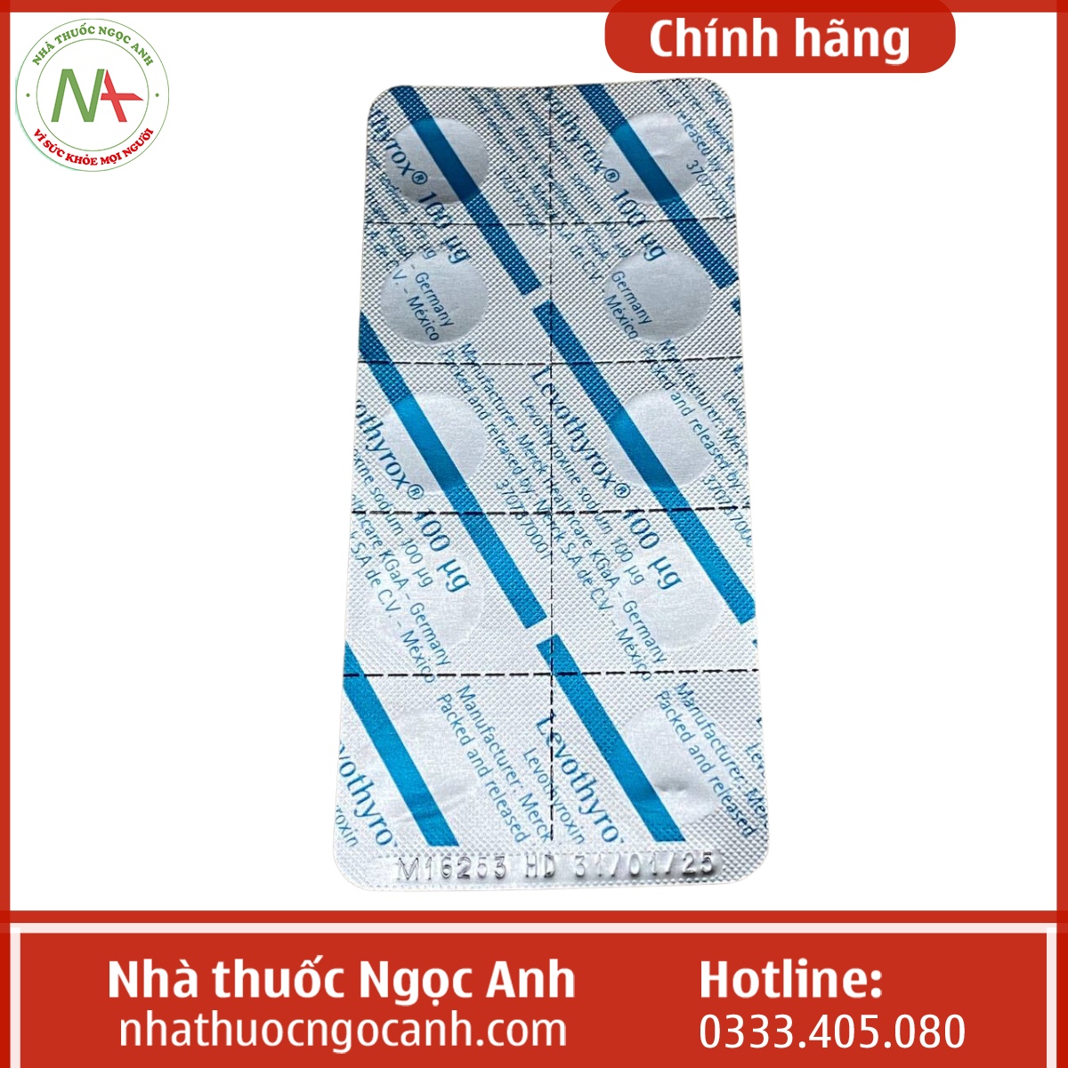 Thuốc tuyến giáp Levothyrox 100µg của Đức giá bao nhiêu, mua ở đâu?