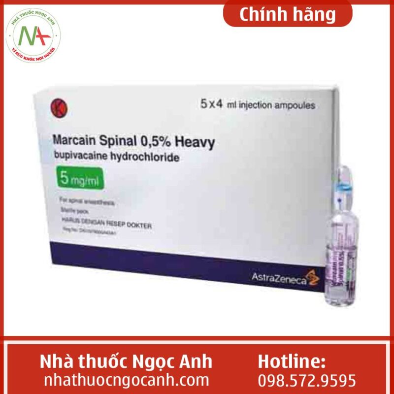 Thuốc Marcaine Spinal Heavy 0,5% AstraZeneca giá bao nhiêu, mua ở đâu