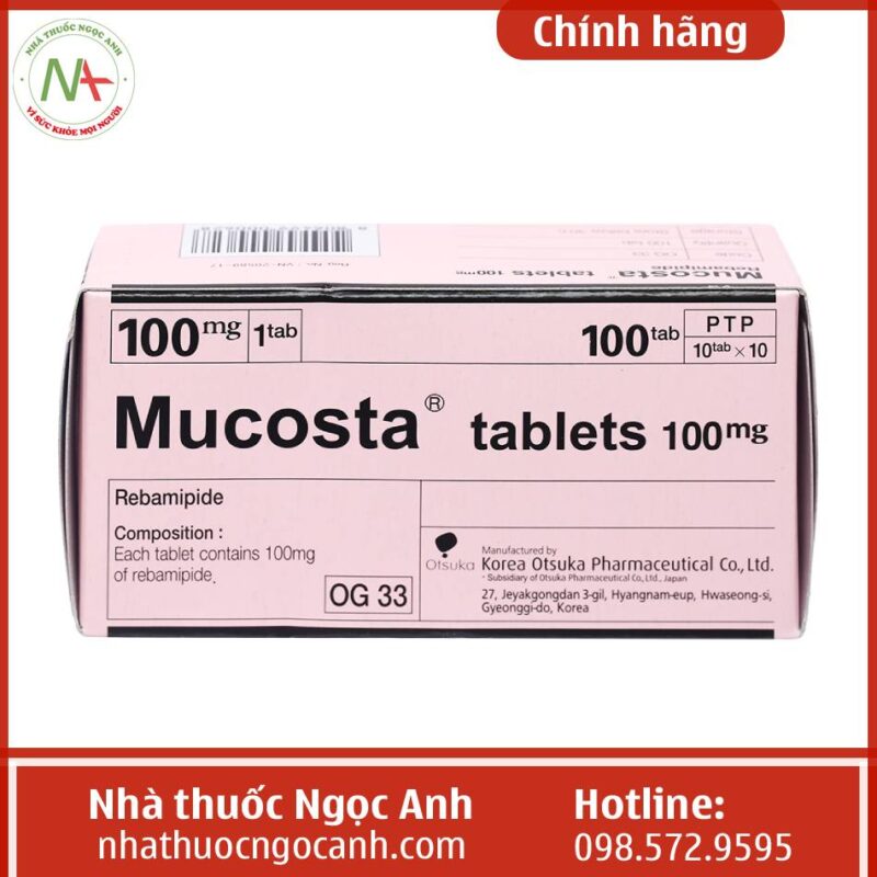 Thuốc Mucosta Tablets 100mg là thuốc gì? Mua ở đâu?G iá bán?