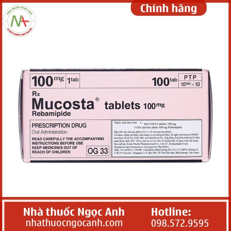 Thuốc Mucosta Tablets 100mg là thuốc gì? Mua ở đâu?G iá bán?