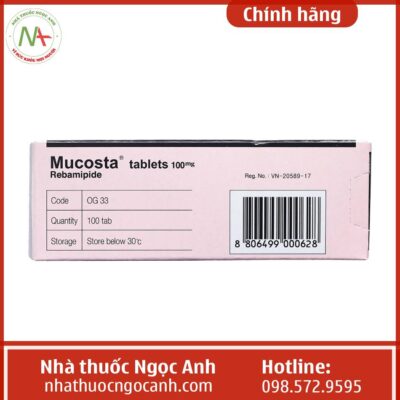 Thuốc Mucosta Tablets 100mg: Công dụng, liều dùng, giá bán