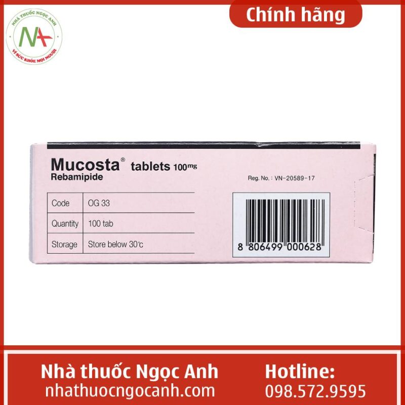 Thuốc Mucosta Tablets 100mg là thuốc gì? Mua ở đâu?G iá bán?