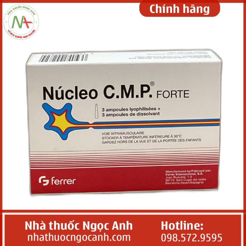 Thuốc Nucleo CMP Forte (bột pha tiêm): Công dụng, liều dùng, tác dụng phụ