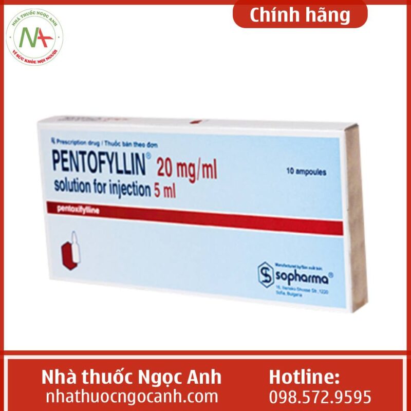 Pentoxifylin - Nhà thuốc online Ngọc Anh chuyên mua bán thuốc trực ...