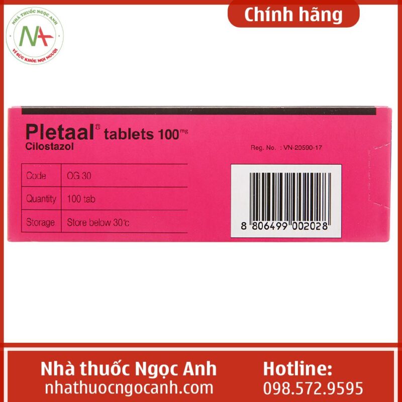 Thuốc Pletaal tablets 100mg là thuốc gì, giá bao nhiêu, mua ở đâu