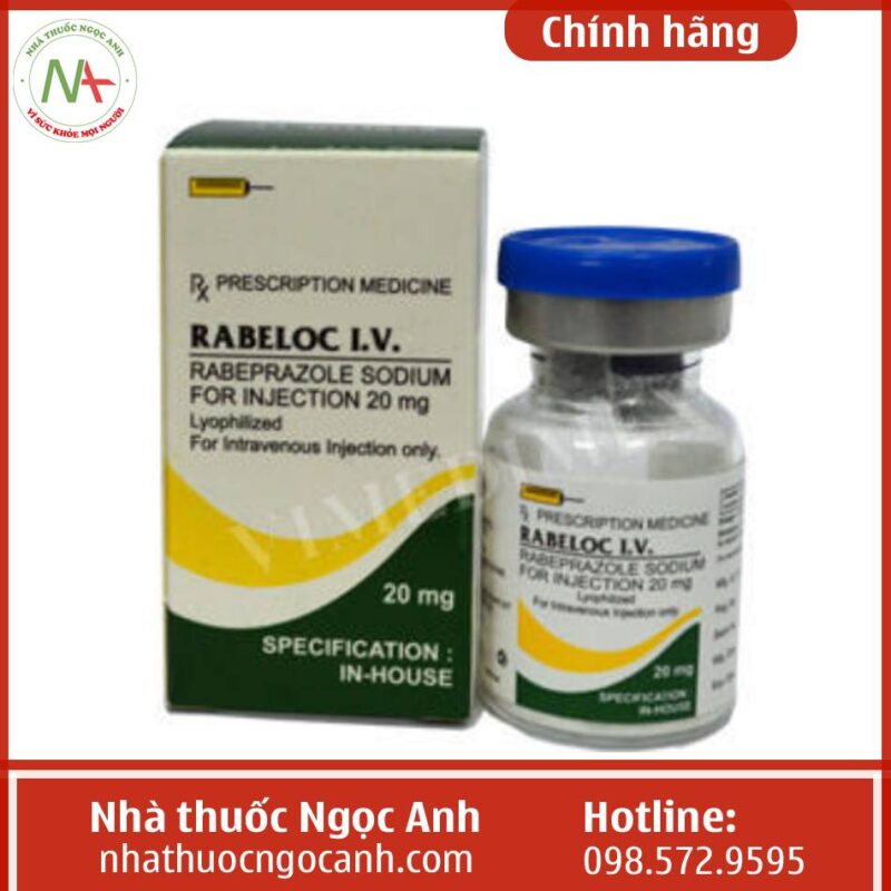 Thuốc tiêm Rabeloc I.V 20mg lọ là thuốc gì, giá bao nhiêu, mua ở đâu