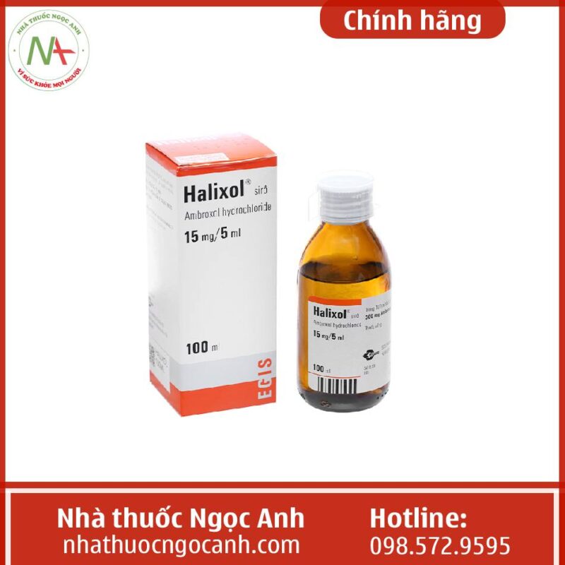 Thuốc Siro Halixol 15mg/5ml có tác dụng gì, giá bao nhiêu, mua ở đau