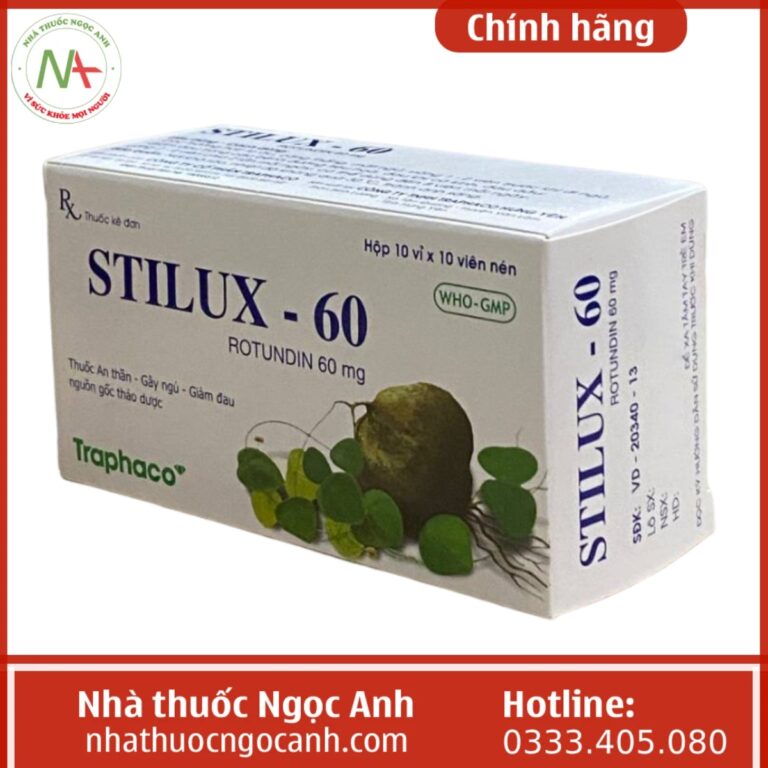 Thuốc ngủ Stilux - 60 cách dùng, liều dùng, giá bao nhiêu, mua ở đâu