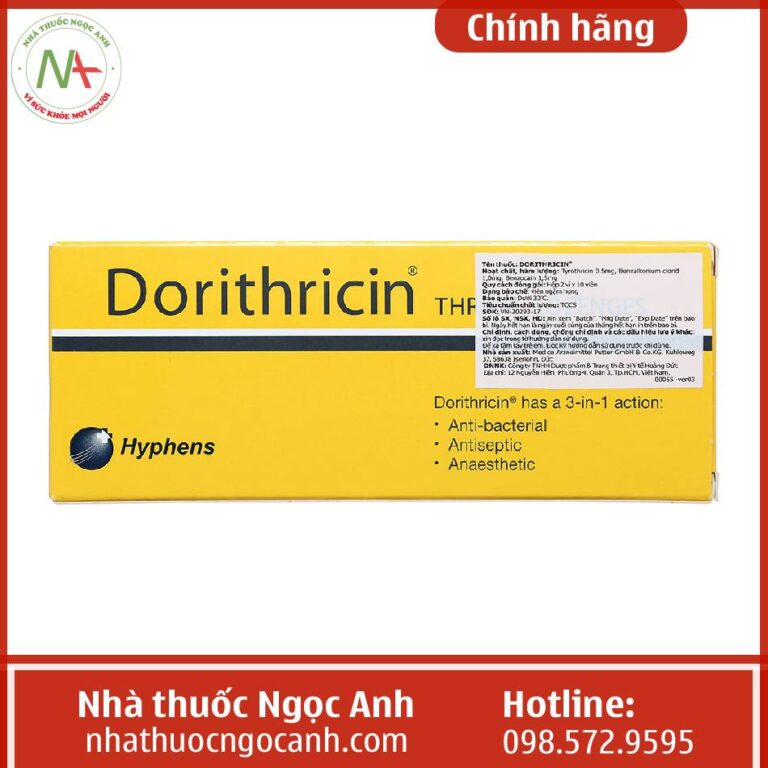 Thuốc Dorithricin throat lozenges liều dùng, giá bao nhiêu, mua ở đâu