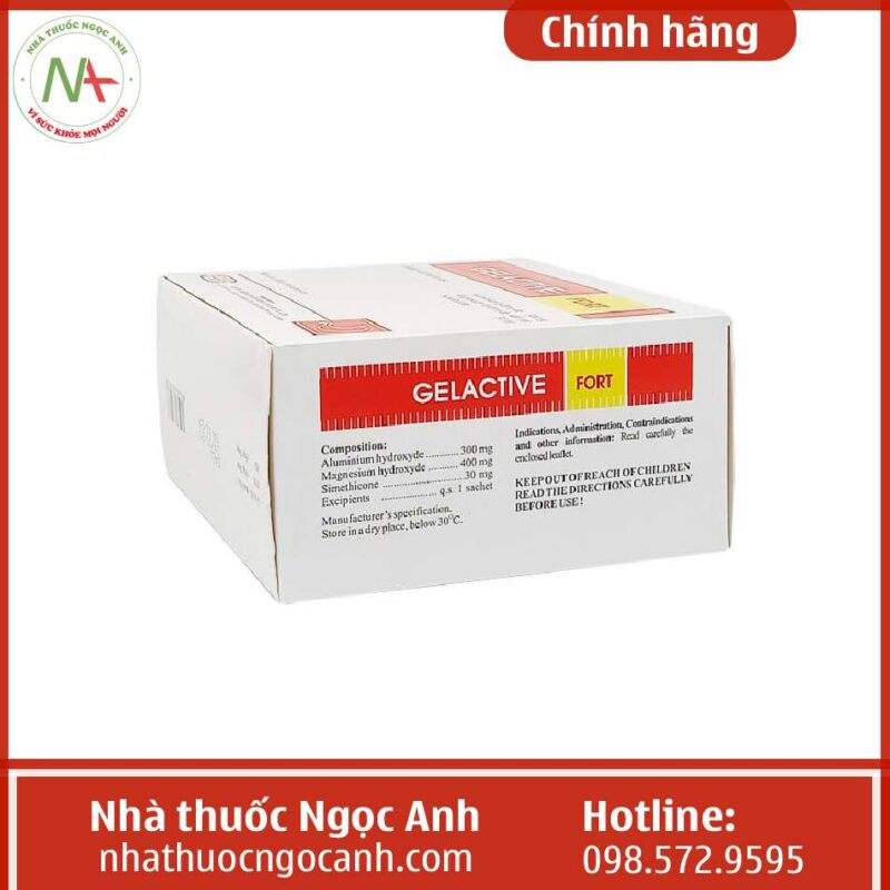 Thuốc Gelactive Fort uống trước hay sau ăn, giá bao nhiêu, mua ở đâu