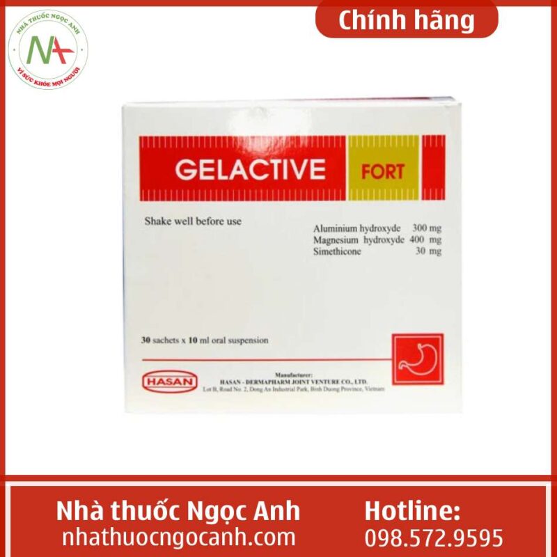 Thuốc Gelactive Fort uống trước hay sau ăn, giá bao nhiêu, mua ở đâu