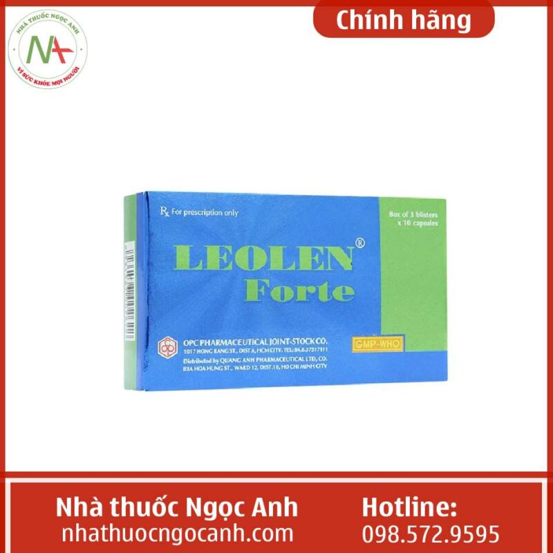 Thuốc Leolen Forte: Công dụng, liều dùng, lưu ý tác dụng phụ
