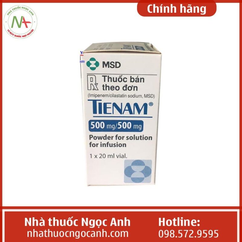 Thuốc Tienam 500mg/500mg là thuốc gì, giá bao nhiêu, mua ở đâu