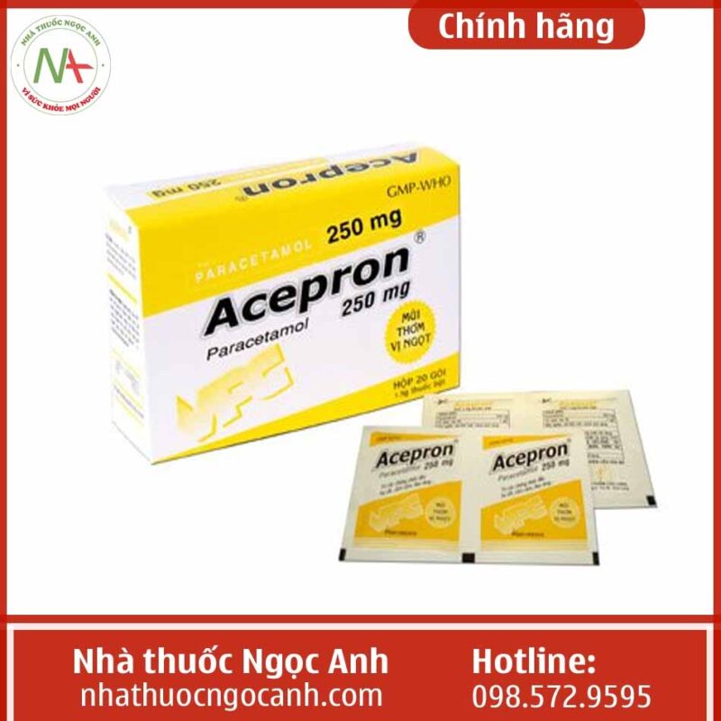 Thuốc Acepron 250mg Paracetamol là thuốc gì, giá bao nhiêu, mua ở đâu