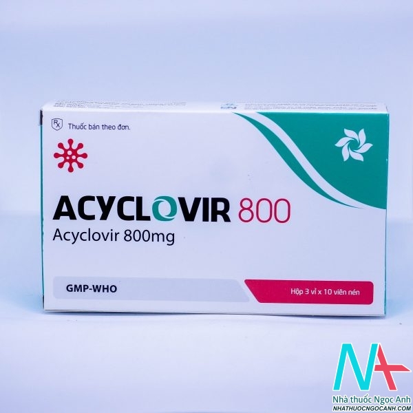 Viên nén Acyclovir 800 điều trị bệnh thủy đậu và Zona