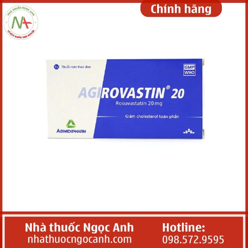 Thuốc Agirovastin 20 có tác dụng gì? Giá bao nhiêu? Mua ở đâu?