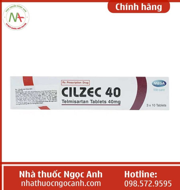 Thuốc Cilzec 40 là thuốc gì, có tác dụng gì, giá bao nhiêu, mua ở đâu