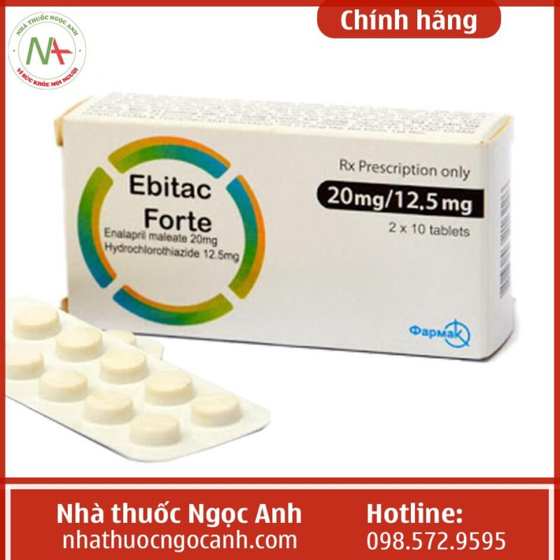 Thuốc Ebitac Forte 20/12.5 là thuốc gì, giá bao nhiêu, mua ở đâu?