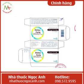 Thuốc Ebitac Forte 20/12.5 là thuốc gì, giá bao nhiêu, mua ở đâu?